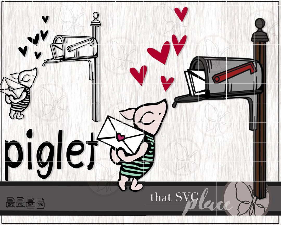 Piglet SVG, EPS, PNG, Classic Pooh Piglet Svg, Classic Pooh Svg ...