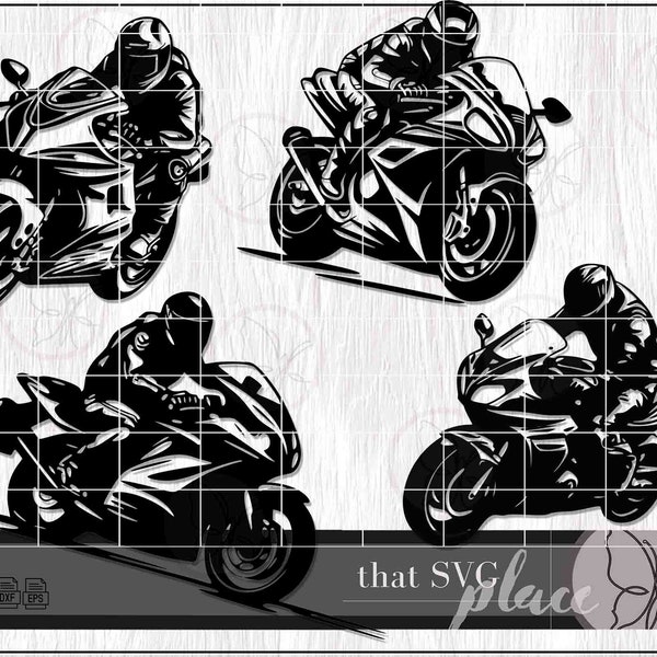 Motorcycle Svg - Etsy
