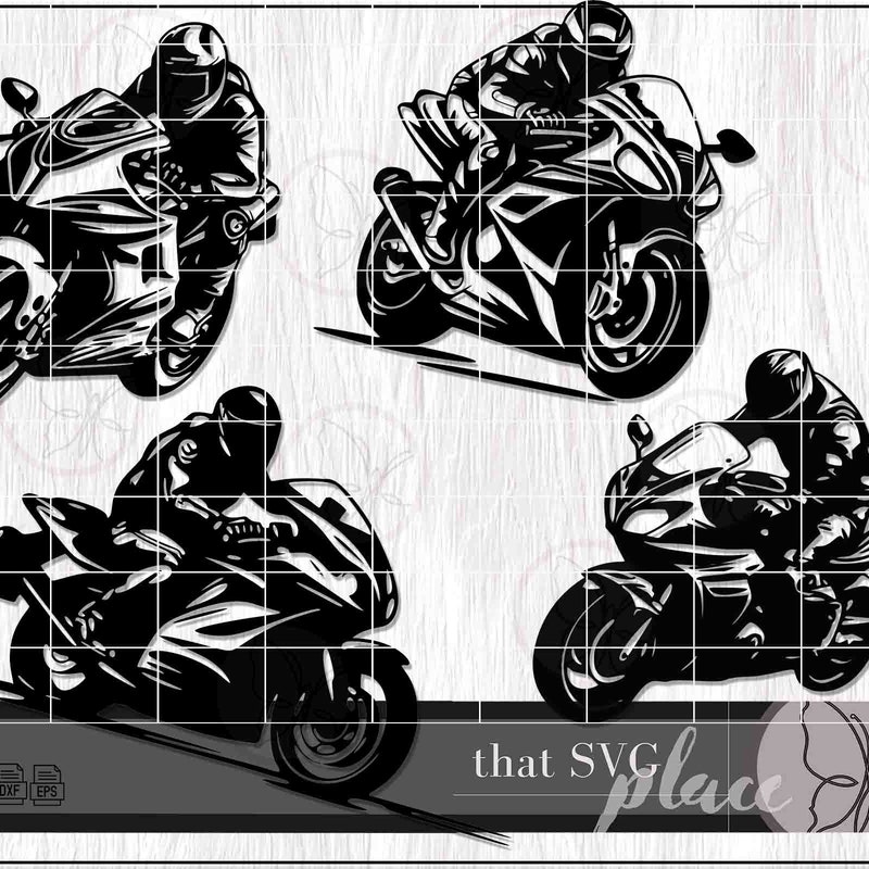 Motorcycle Svg - Etsy