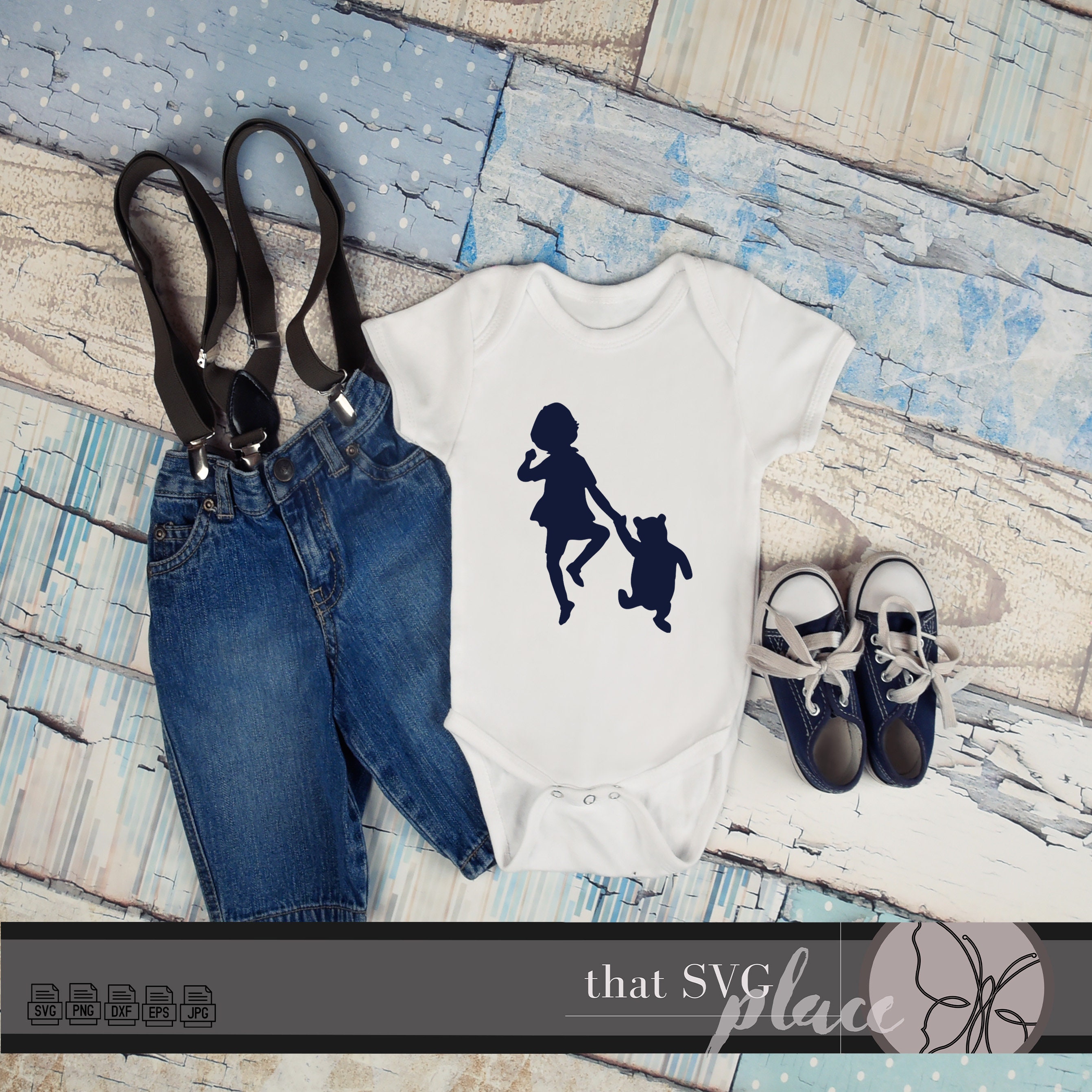 Christopher Robin SVG Classic Winnie the Pooh EPS PNG - Etsy