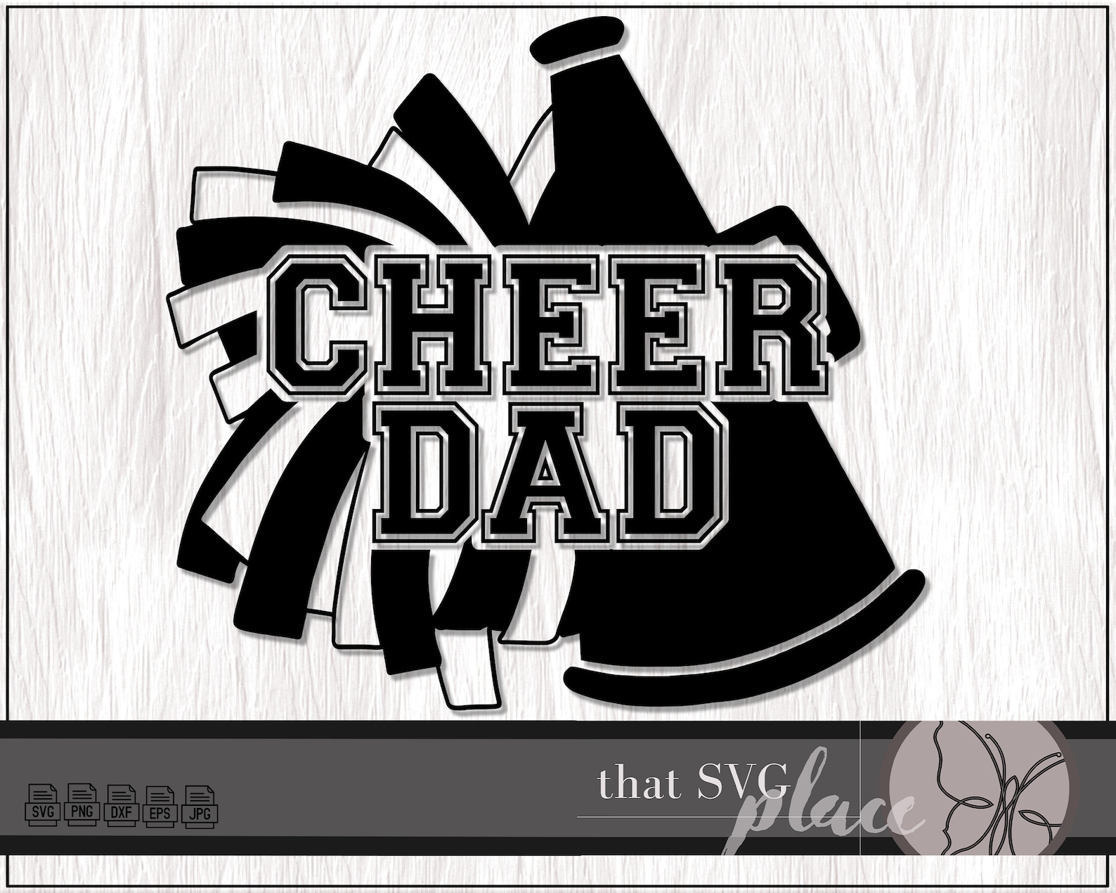 Cheer Dad SVG Cheerleader Svg Cheer SVG Megaphone SVG Cut - Etsy