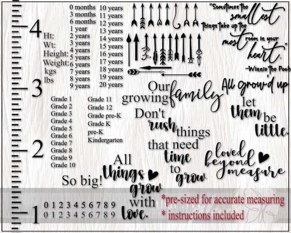 Height Chart Quotes Growth Chart With Religious Quote By Teach3sfun