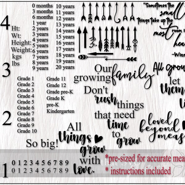 Growth Chart Svg - Etsy