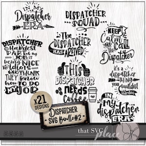 911 Dispatcher SVG Bundle, Funny Dispatch Sublimation PNG SVG ...