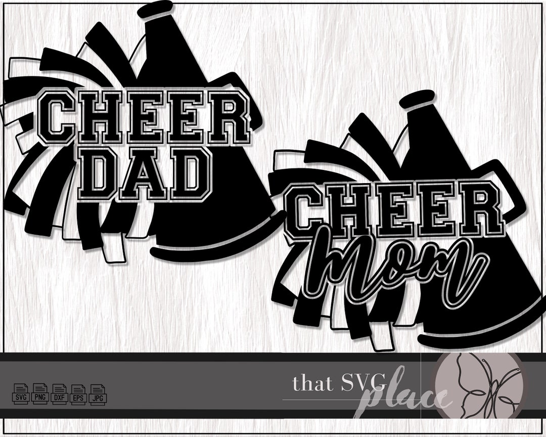 Cheer Dad SVG, Cheer Mom SVG, Cheerleader Svg, Cheer Svg, Megaphone Svg ...