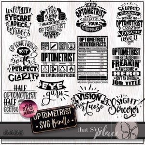 Optometry SVG PNG Bundle, Eye Doctor SVG, Optometrist Svg, Optometry ...