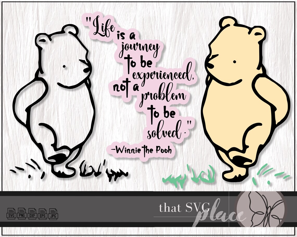 Winnie-the-pooh SVG Pooh Bear SVG AA Milne Quote Cricut - Etsy Canada