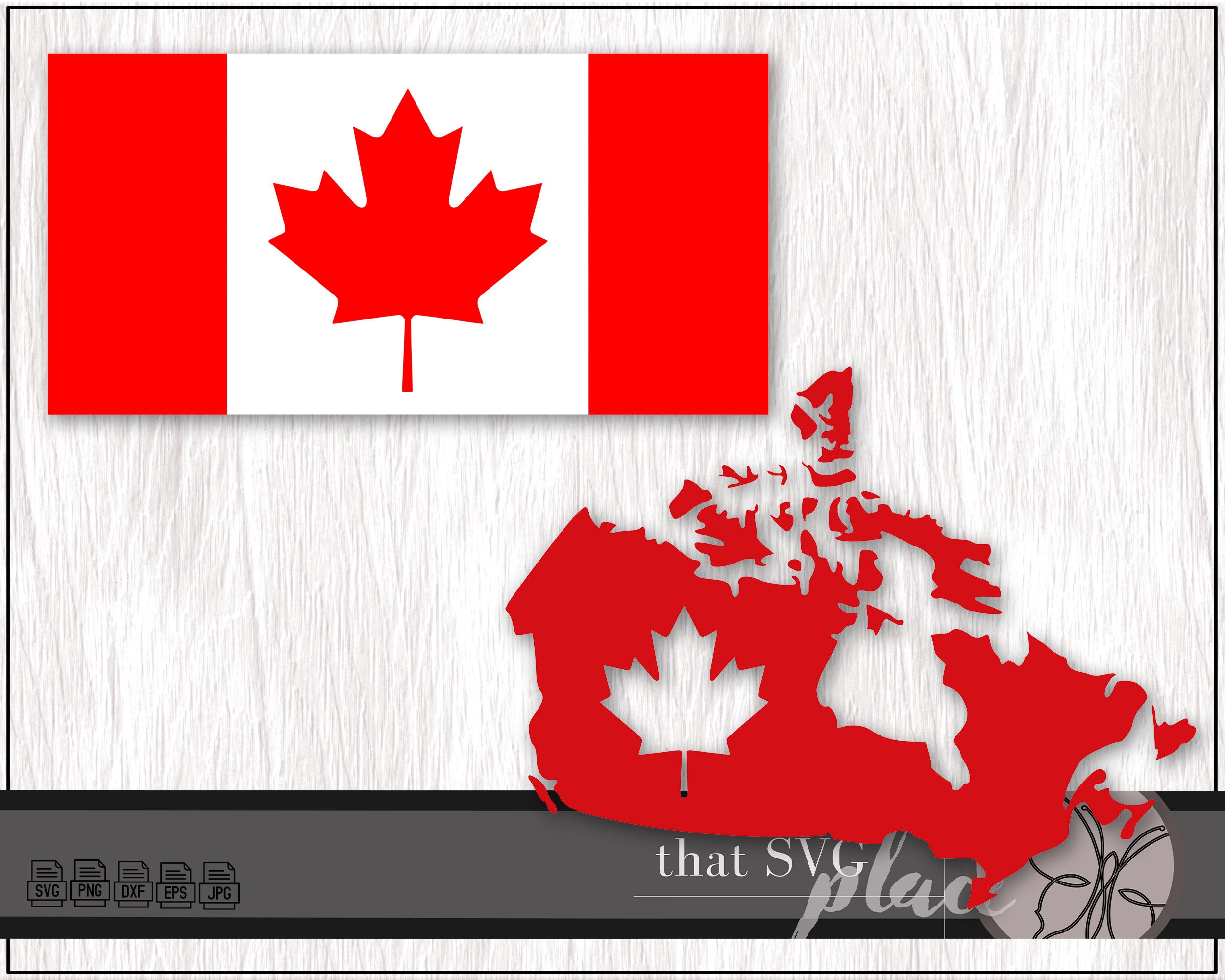 Canada Flag Canada Map SVG EPS PNG Silhouette Cricut - Etsy Canada