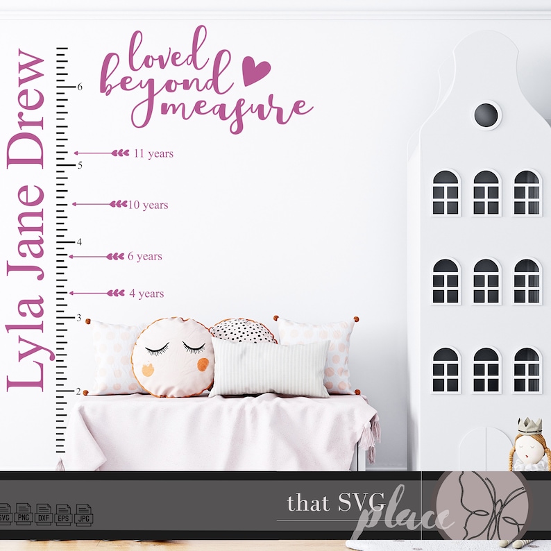 Growth Chart SVG Growth Chart Ruler Height Chart Cricut - Etsy Canada