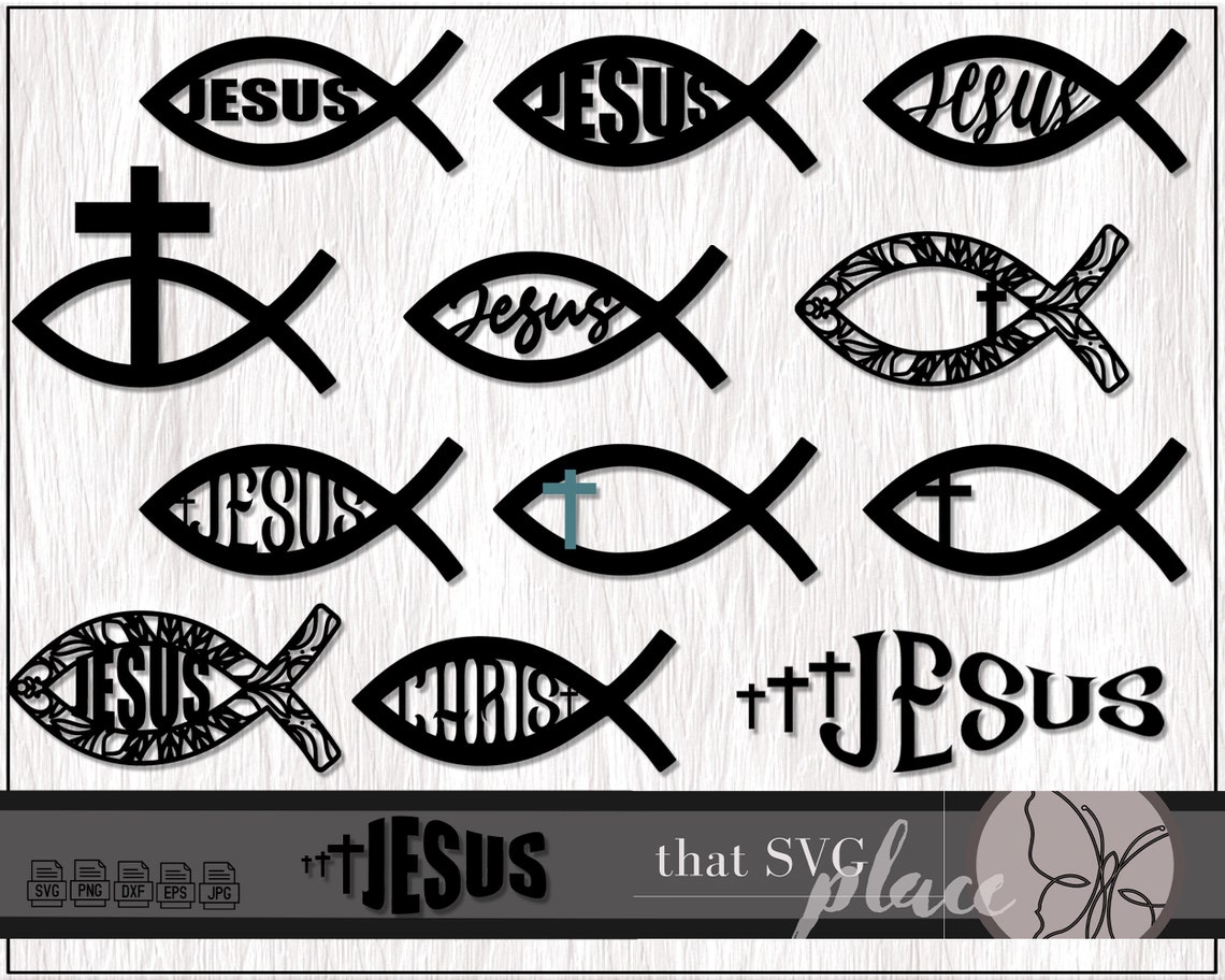 Jesus Fish SVG Jesus SVG Faith SVG Christ Svg Cricut - Etsy Canada