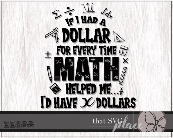 Math Teacher SVG Math SVG Teacher SVG Cricut Cutting File - Etsy