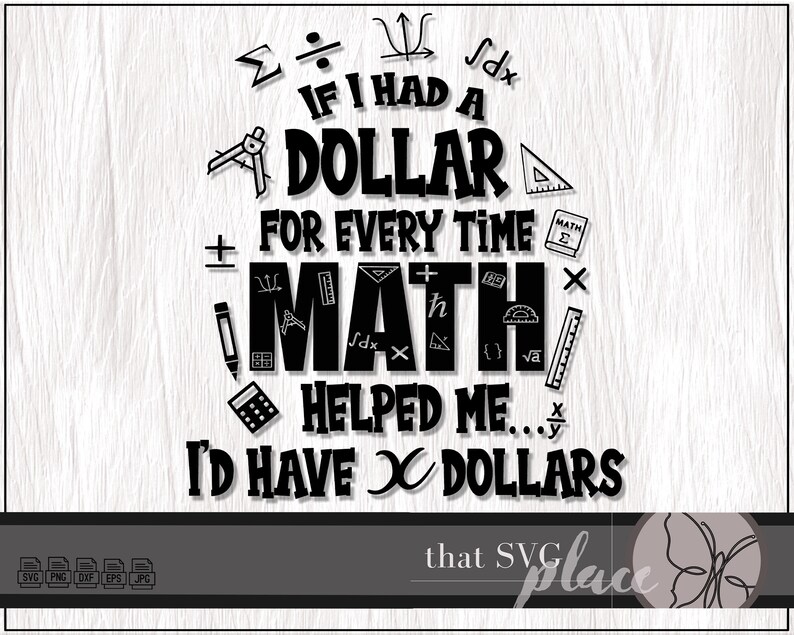 Math Teacher SVG Math SVG Teacher SVG Cricut Cutting File - Etsy