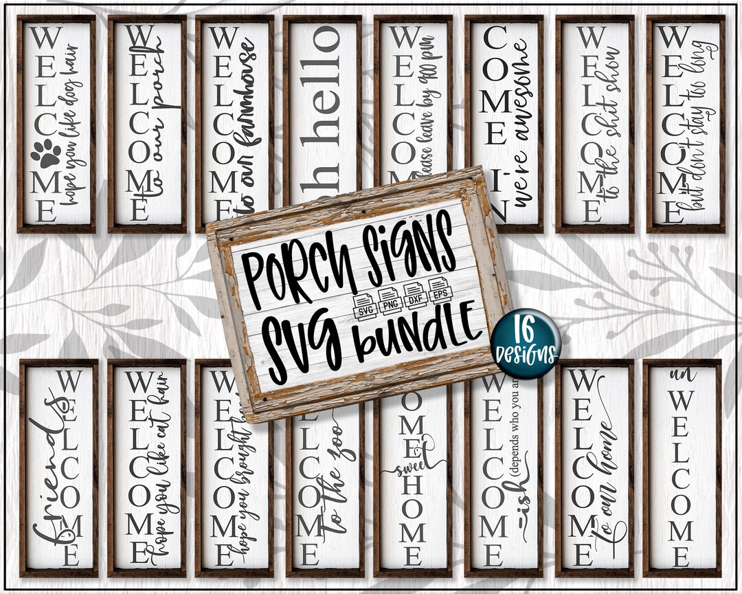 Porch Sign SVG, Welcome SVG, Welcome Sign SVG, Fall Porch Sign Svg ...