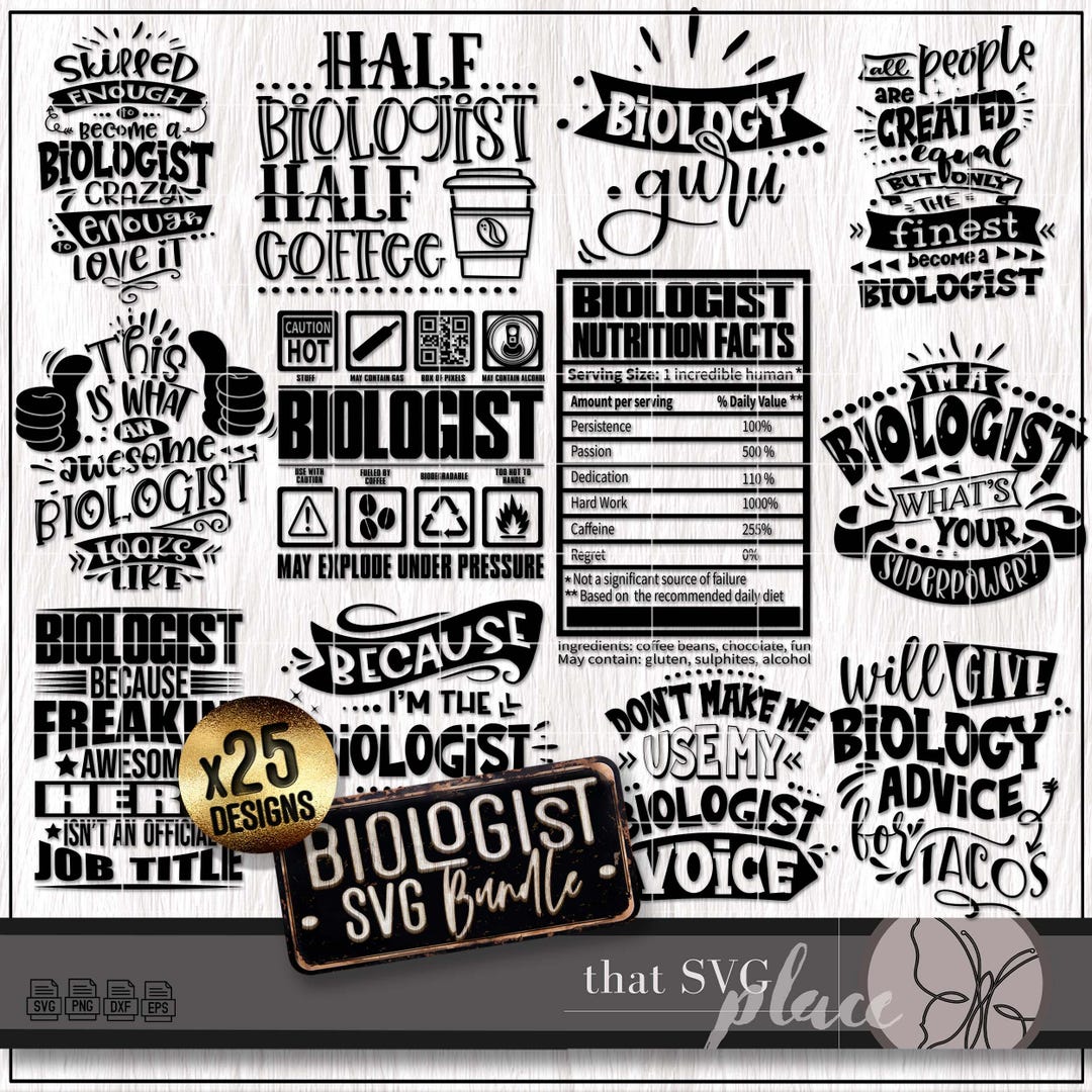Biologist SVG, Science Teacher PNG Bundle, Biology Teacher Svg ...