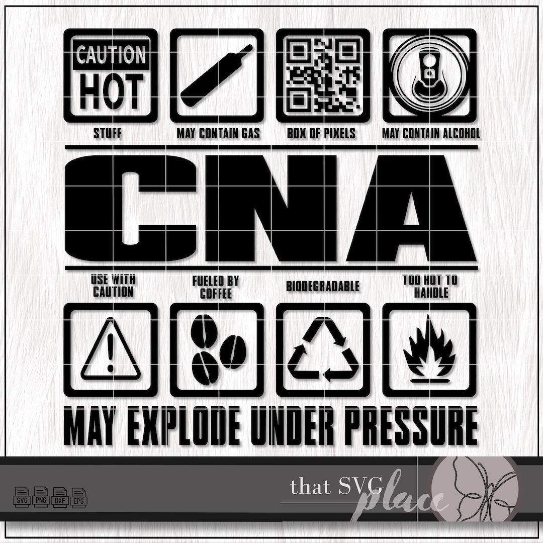 CNA SVG, Certified Nursing Assistant Svg Png, CNA Life Cricut Cut File ...