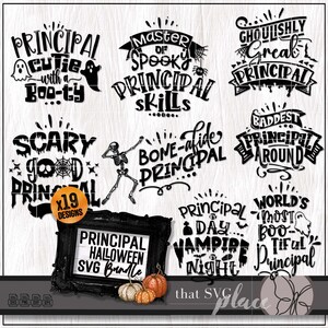 Principal SVG, Halloween PNG Bundle, Funny School Headmaster SVG ...