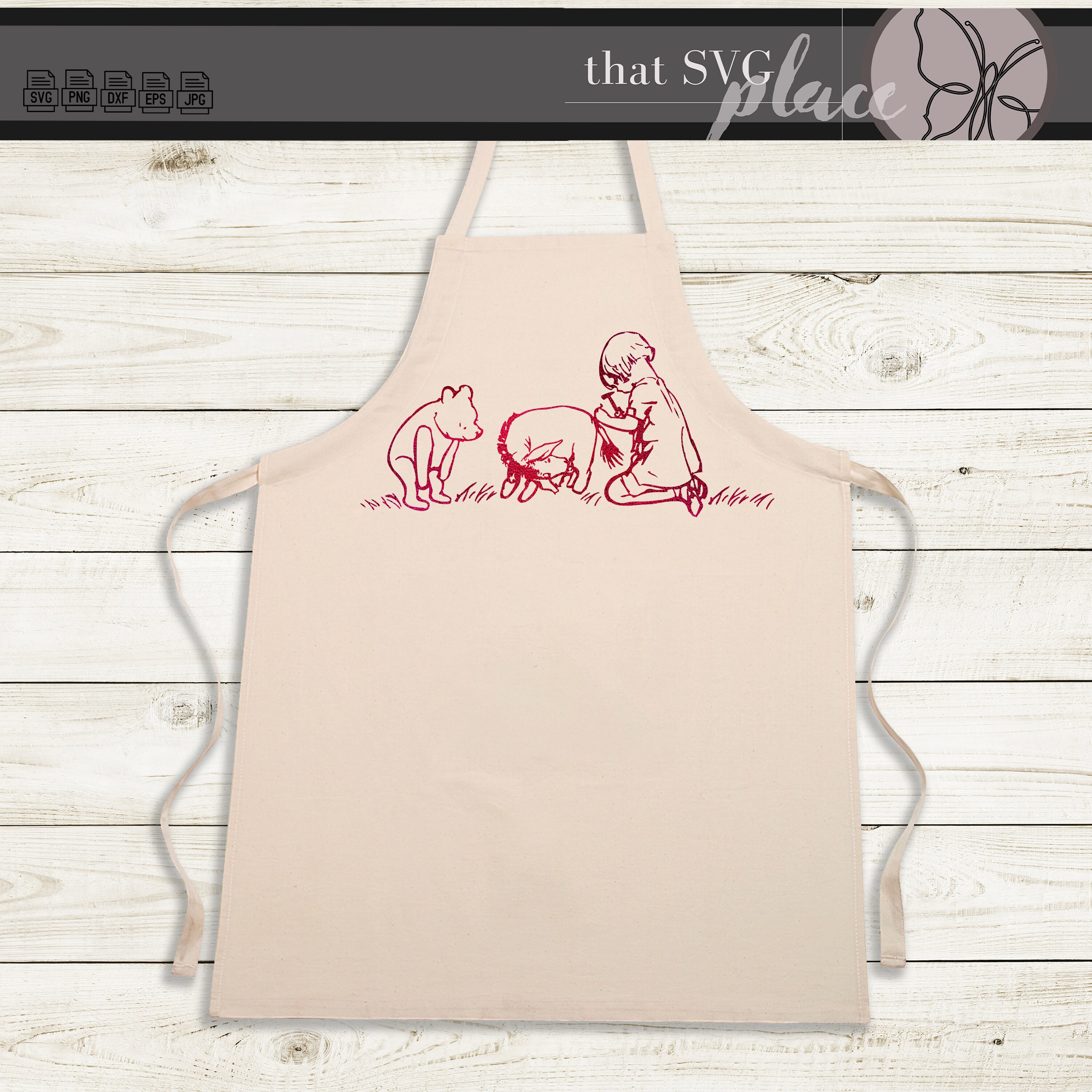 Classic Winnie the Pooh SVG Eeyore SVG Christopher Robin SVG - Etsy UK