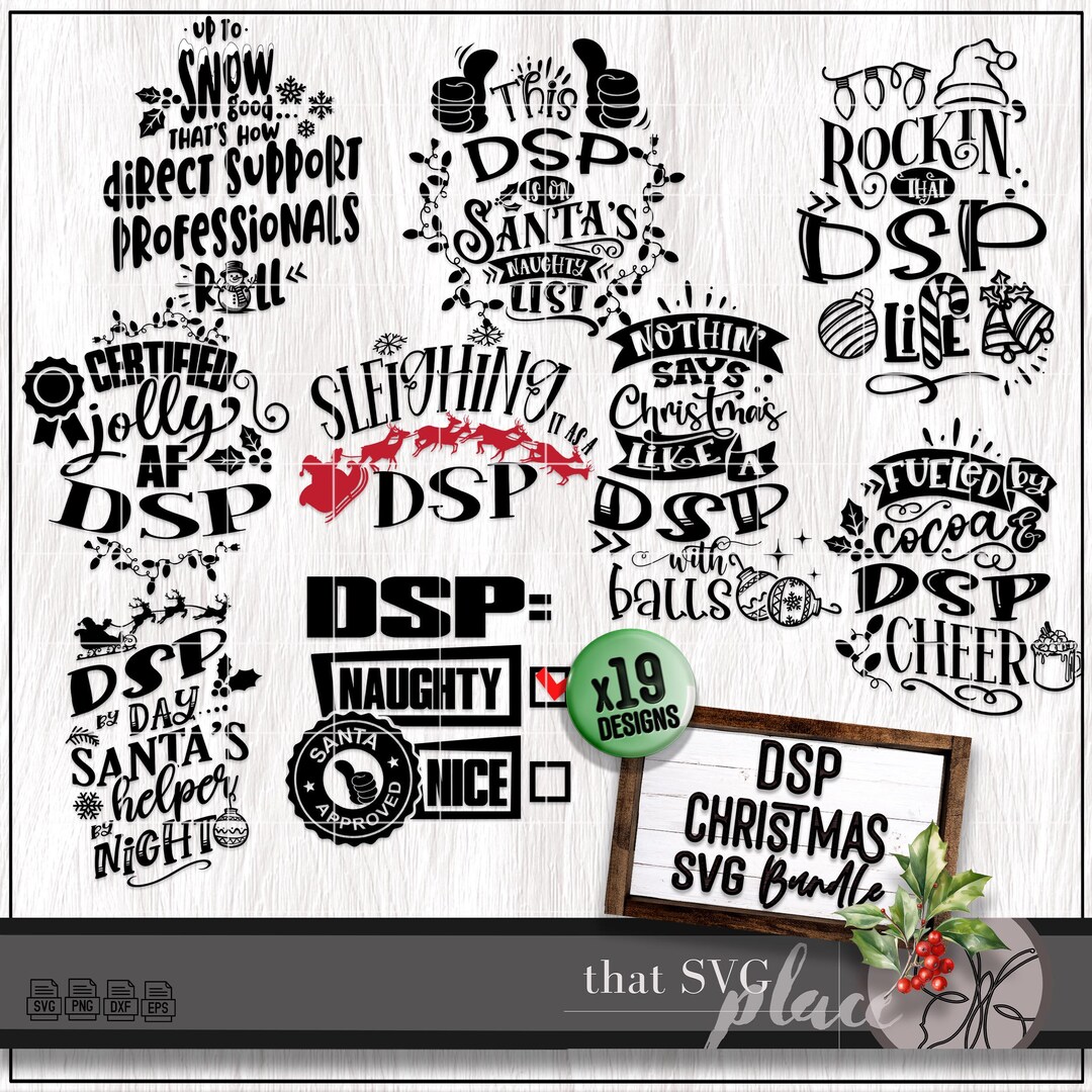 DSP SVG, Christmas Png Bundle, PSW Svg, Direct Support Professional Svg ...
