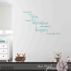 Classic Winnie the Pooh Quotes, AA Milne Quote SVG, Cricut Silhouette ...