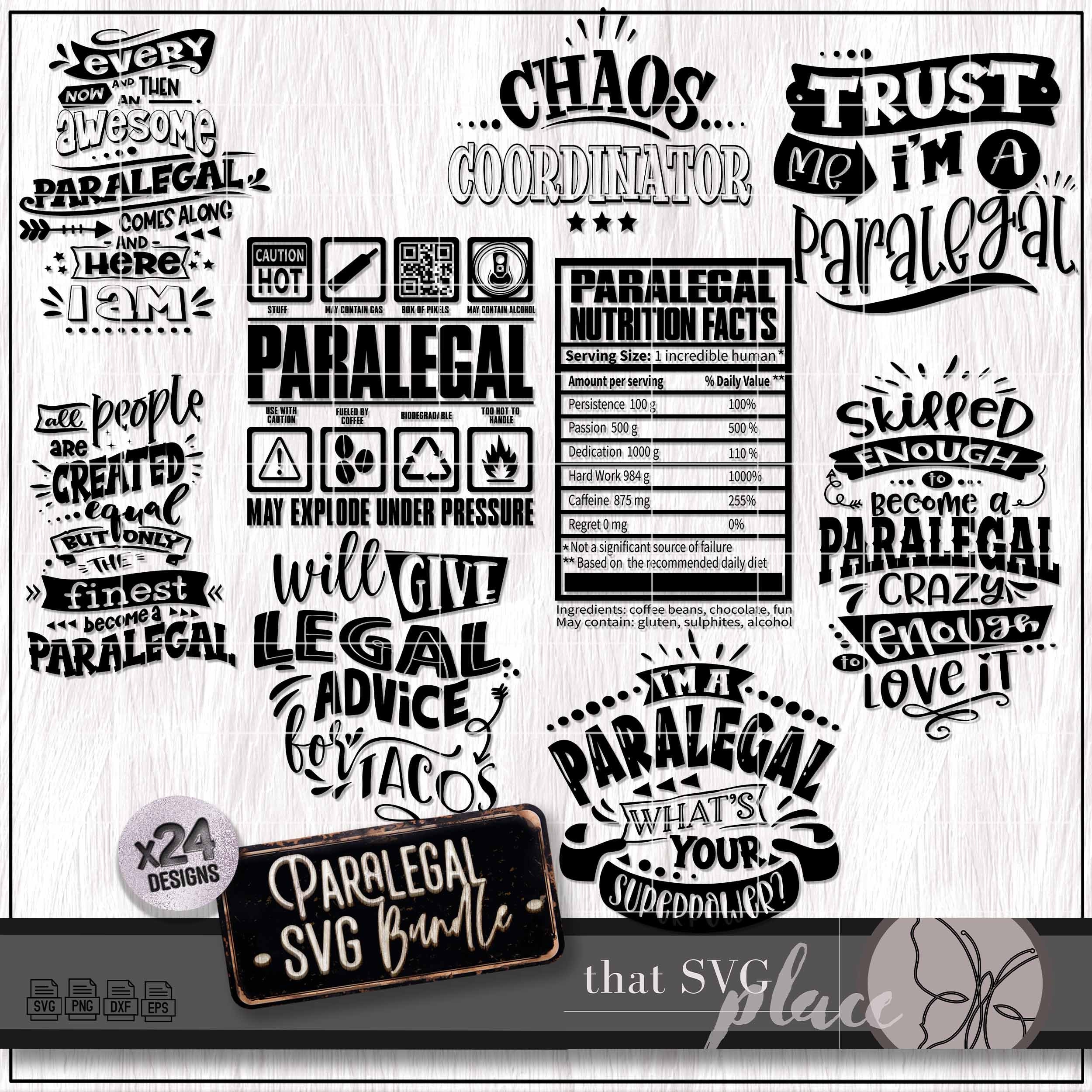 Paralegal SVG PNG Bundle, Legal Assistant Appreciation Gift, Paralegal ...