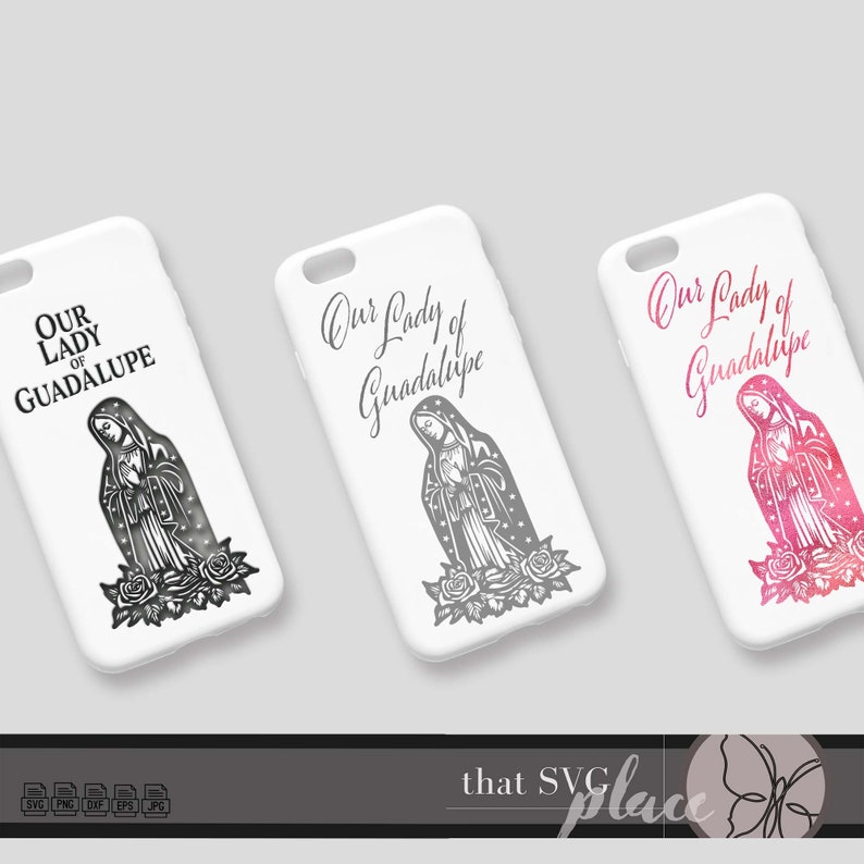 Virgin Mary SVG, Virgen De Guadalupe SVG, Mother Mary SVG, Our Lady of ...