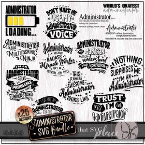 Administrator SVG Bundle, Hospital Director Appreciation Gift, Manager ...