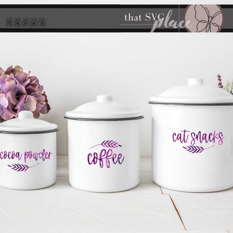 Canister Labels SVG Pantry Labels SVG Spice Labels SVG - Etsy