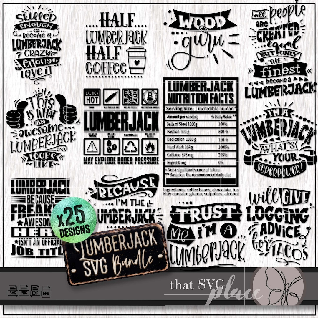 Lumberjack SVG Bundle, Logger SVG Png, Coworker Png Svg, Appreciation ...