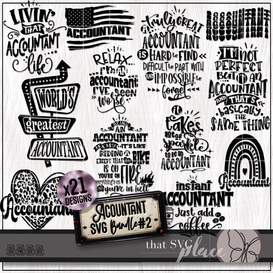 Accountant SVG, Accounting Svg Png Bundle, School Bookkeeper Svg ...