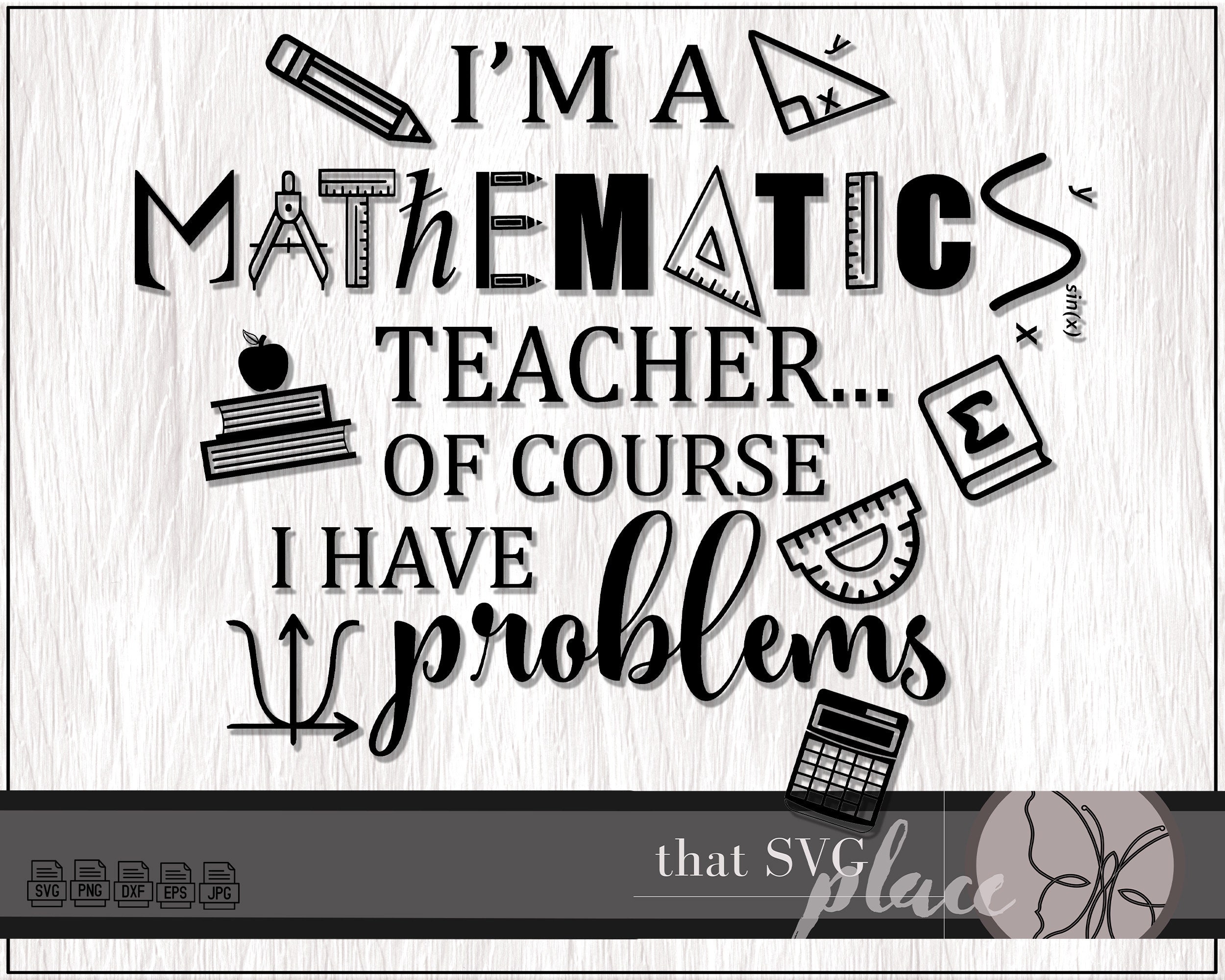 Math Teacher SVG Math SVG Teacher SVG Cricut Cutting File - Etsy Finland