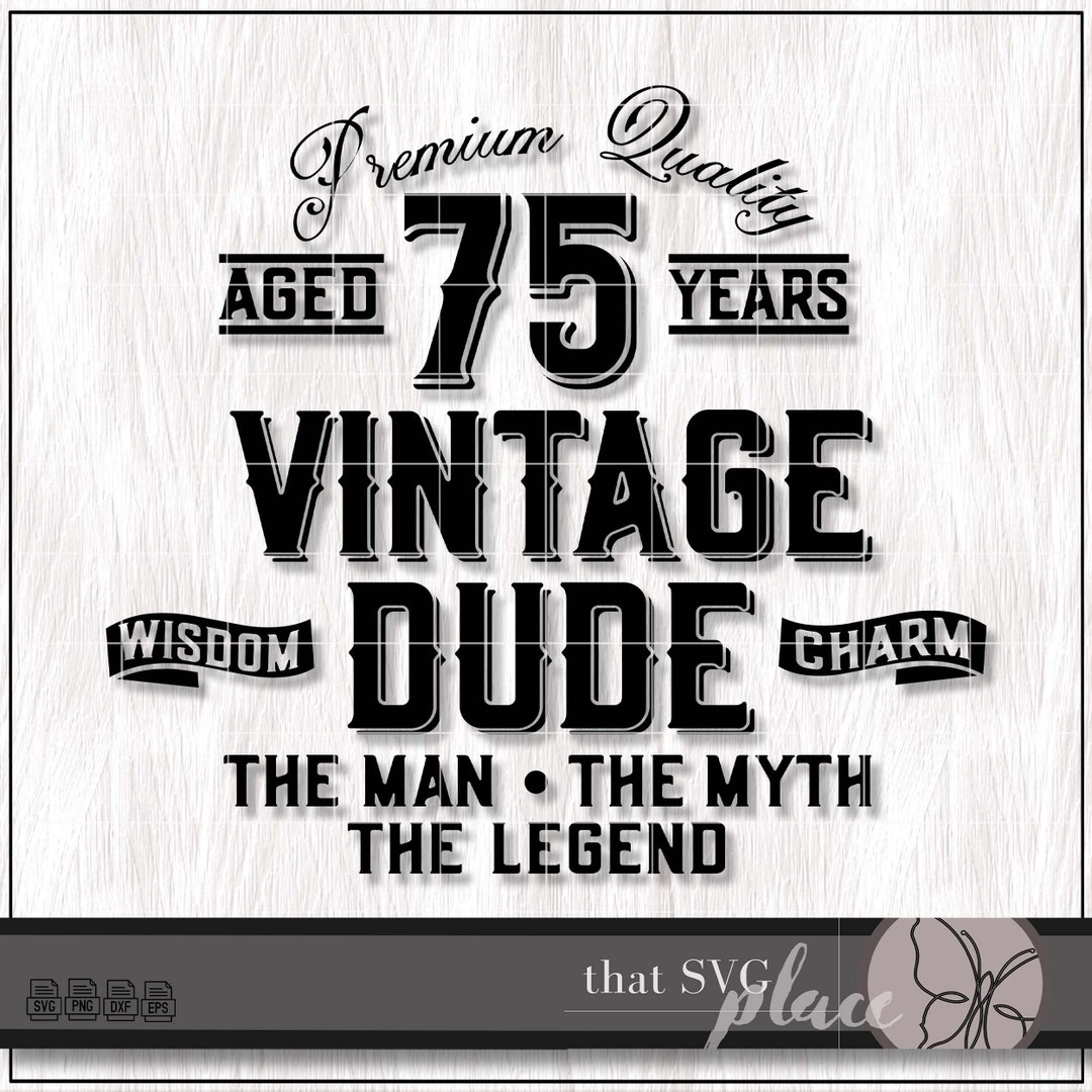 75th Birthday SVG, 75th Birthday Card Design, 75th Birthday Shirt SVG ...