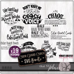 Color Guard Coach SVG, Color Guard SVG, Drum Corps SVG, Marching Band ...