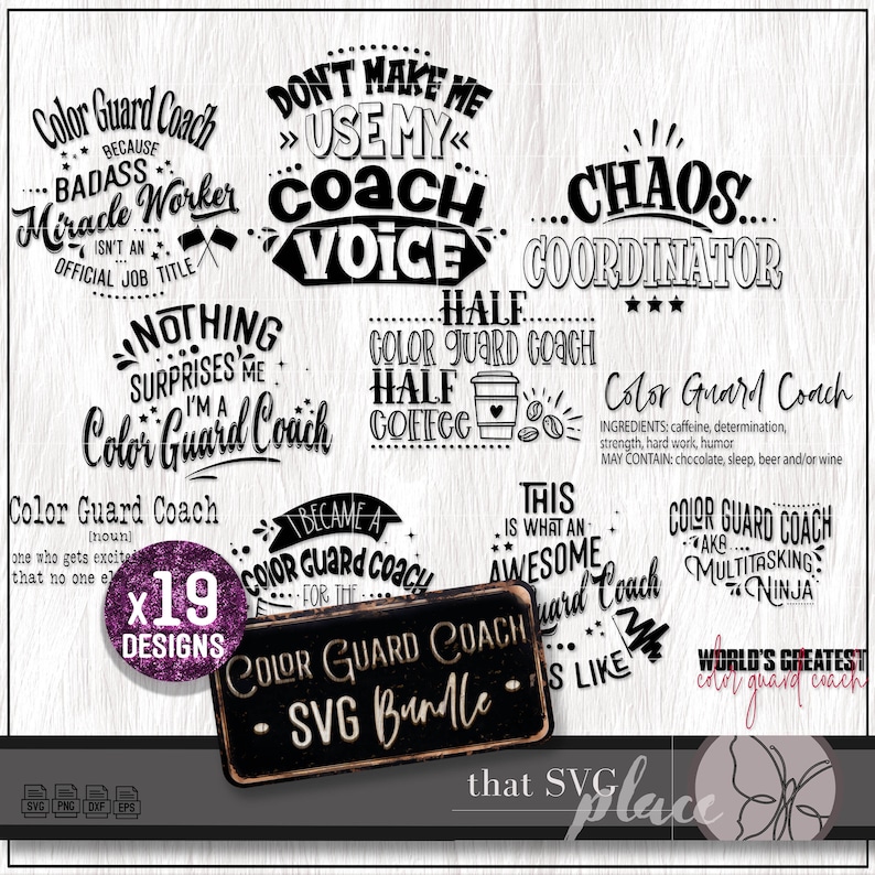 Color Guard Coach SVG, Color Guard SVG, Drum Corps SVG, Marching Band ...