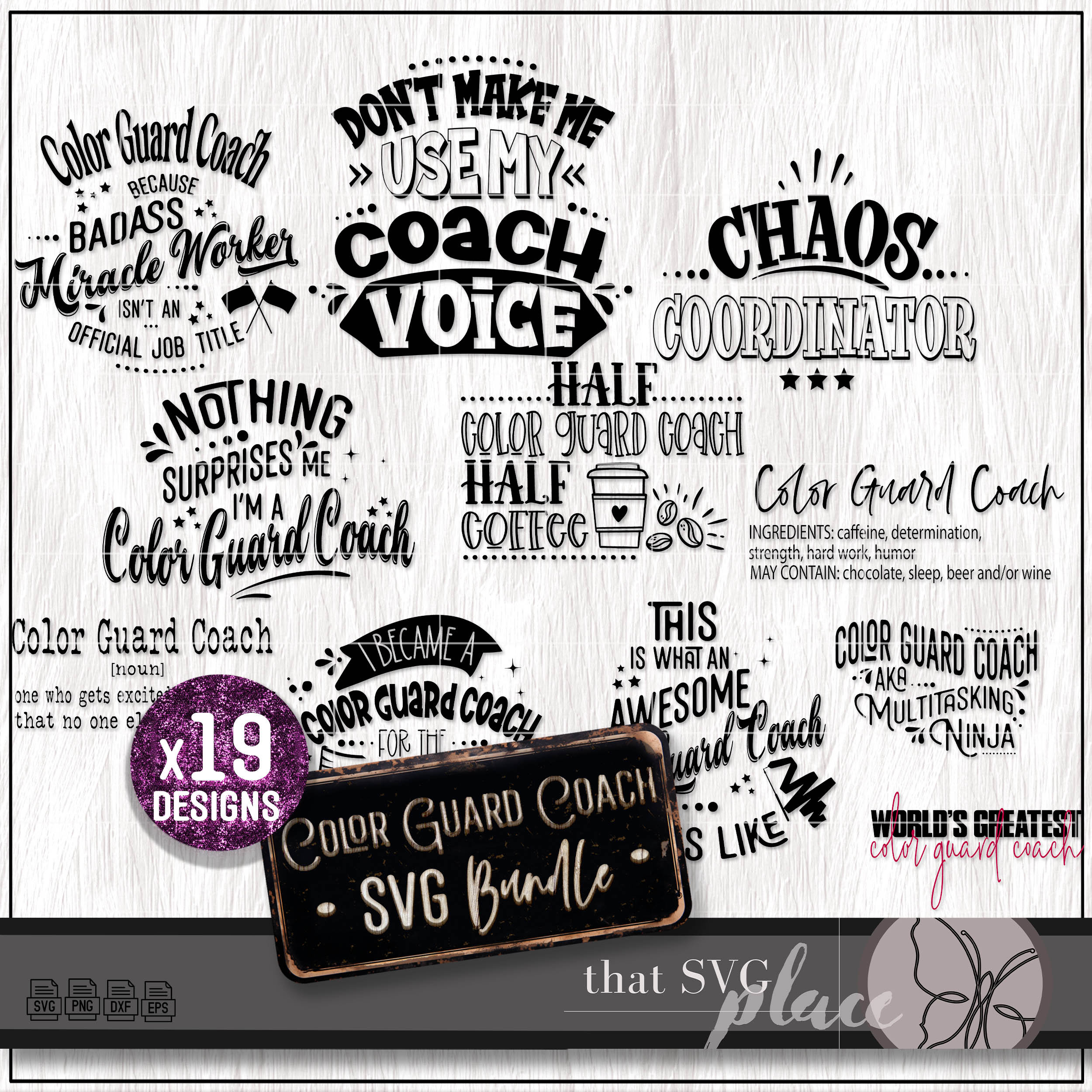Color Guard Coach SVG, Color Guard SVG, Drum Corps SVG, Marching Band ...