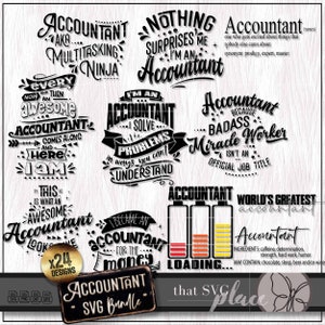 Accountant SVG PNG Bundle, Accounting Svg, School Bookkeeper Svg, CPA ...