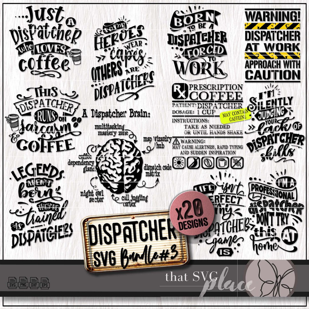 911 Dispatcher SVG, Dispatch PNG Bundle #3, Funny Dispatch Sublimation ...