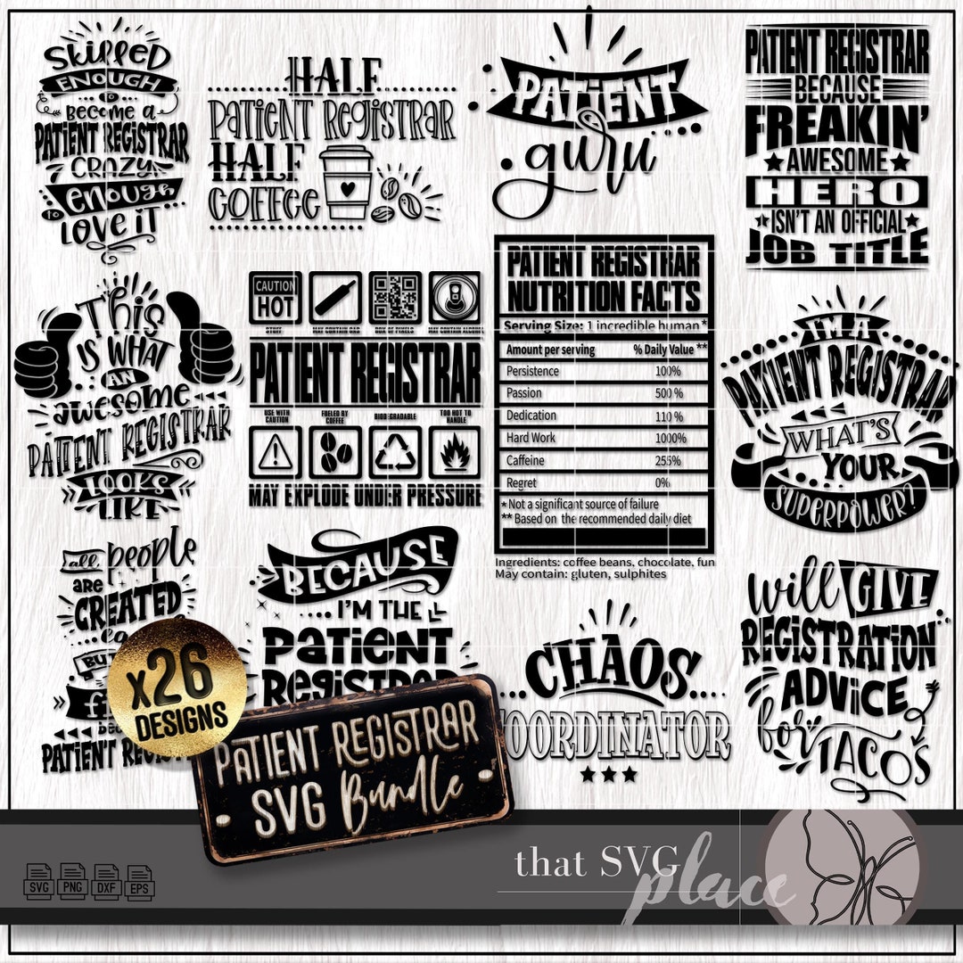 Patient Registration SVG, Registrar SVG PNG Bundle, Patient Register ...