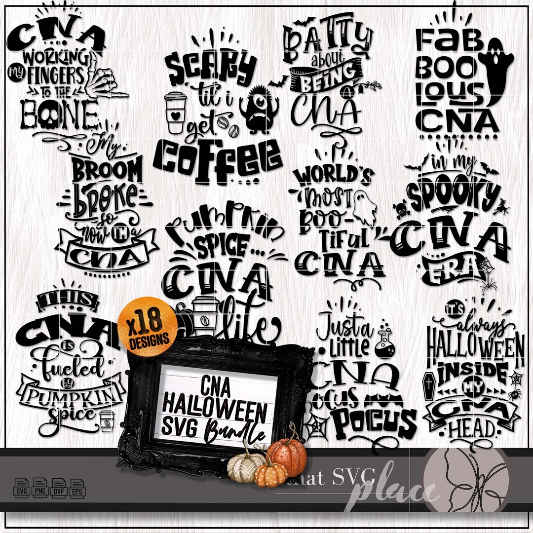 CNA SVG, Certified Nursing Assistant Svg Png Bundle, CNA Life Cricut ...