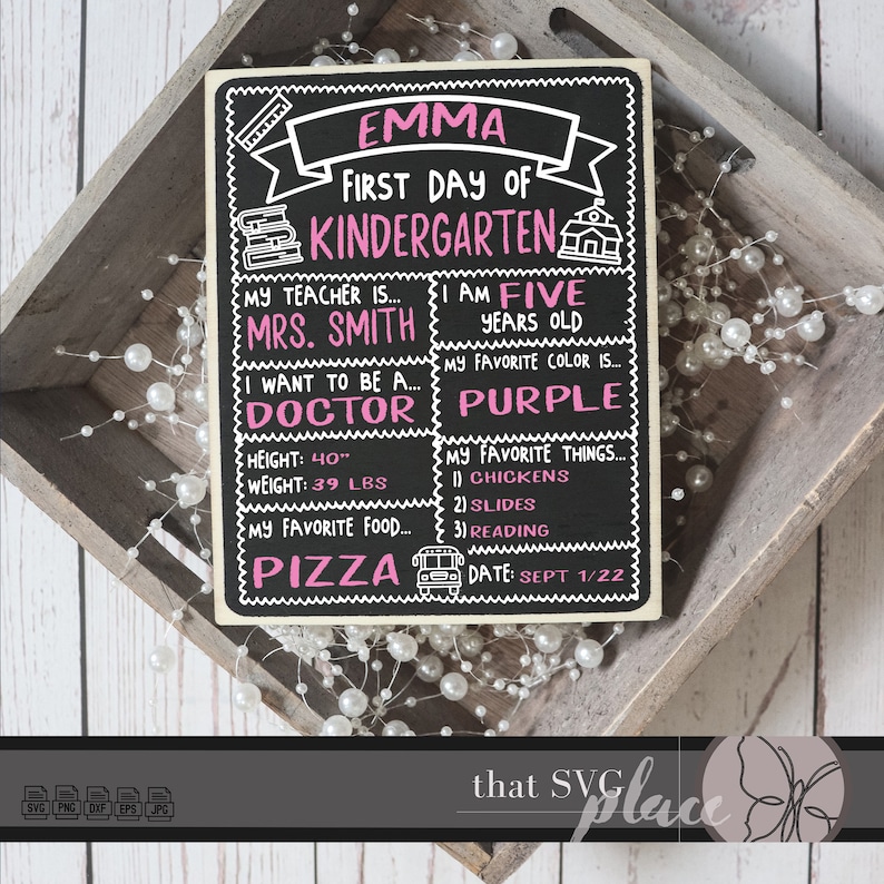 First Day of School SVG 1st Day of School SVG Back to School - Etsy