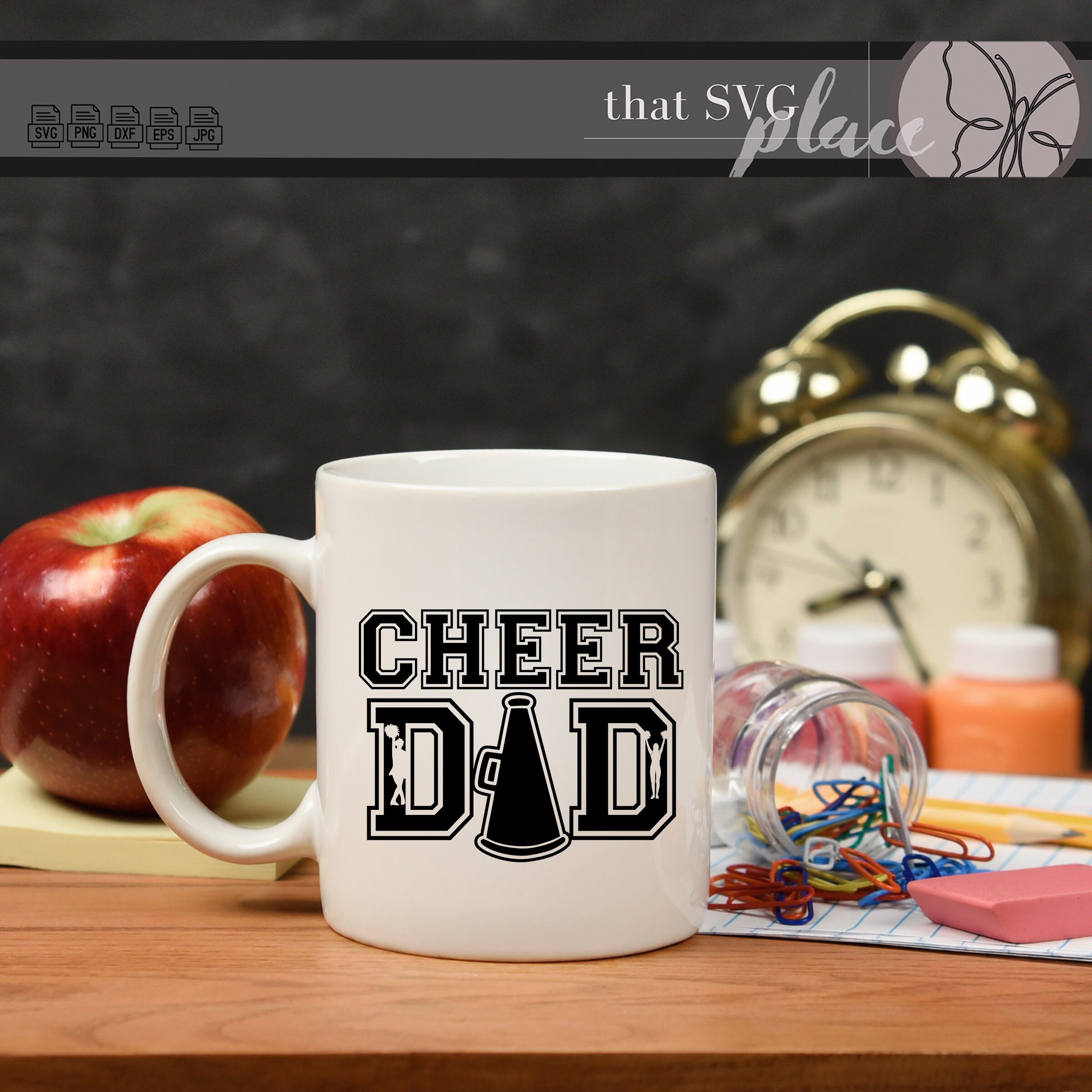 Cheer Dad SVG Cheerleader svg Cheer SVG Megáfono SVG Cut - Etsy México