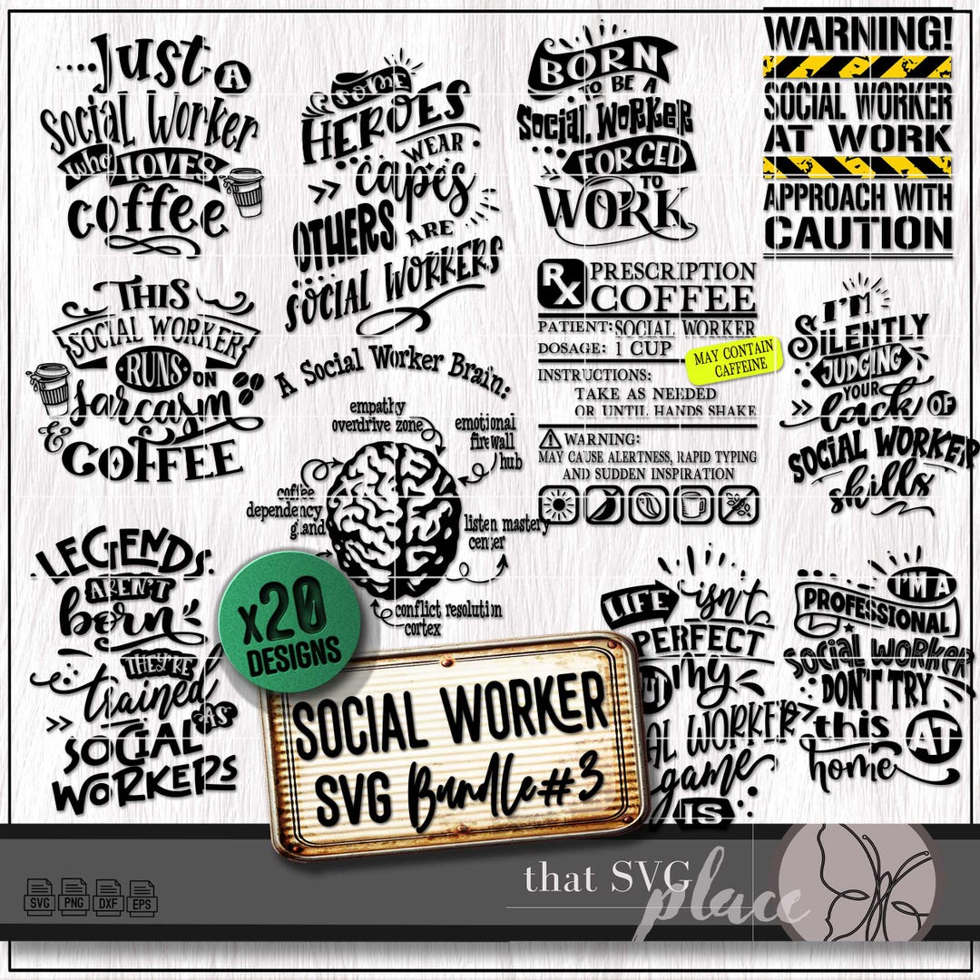 Social Worker SVG, Social Work PNG Bundle #3, School Social Work SVG ...