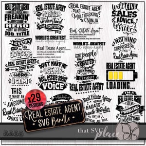 Real Estate Agent SVG, Broker SVG Bundle, Shirt PNG Clipart ...