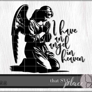 Angel SVG, Praying Angel SVG PNG Clipart, Digital Download - Etsy