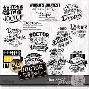 Doctor SVG, Diagnostician SVG Bundle, School Doctor PNG, Medical ...