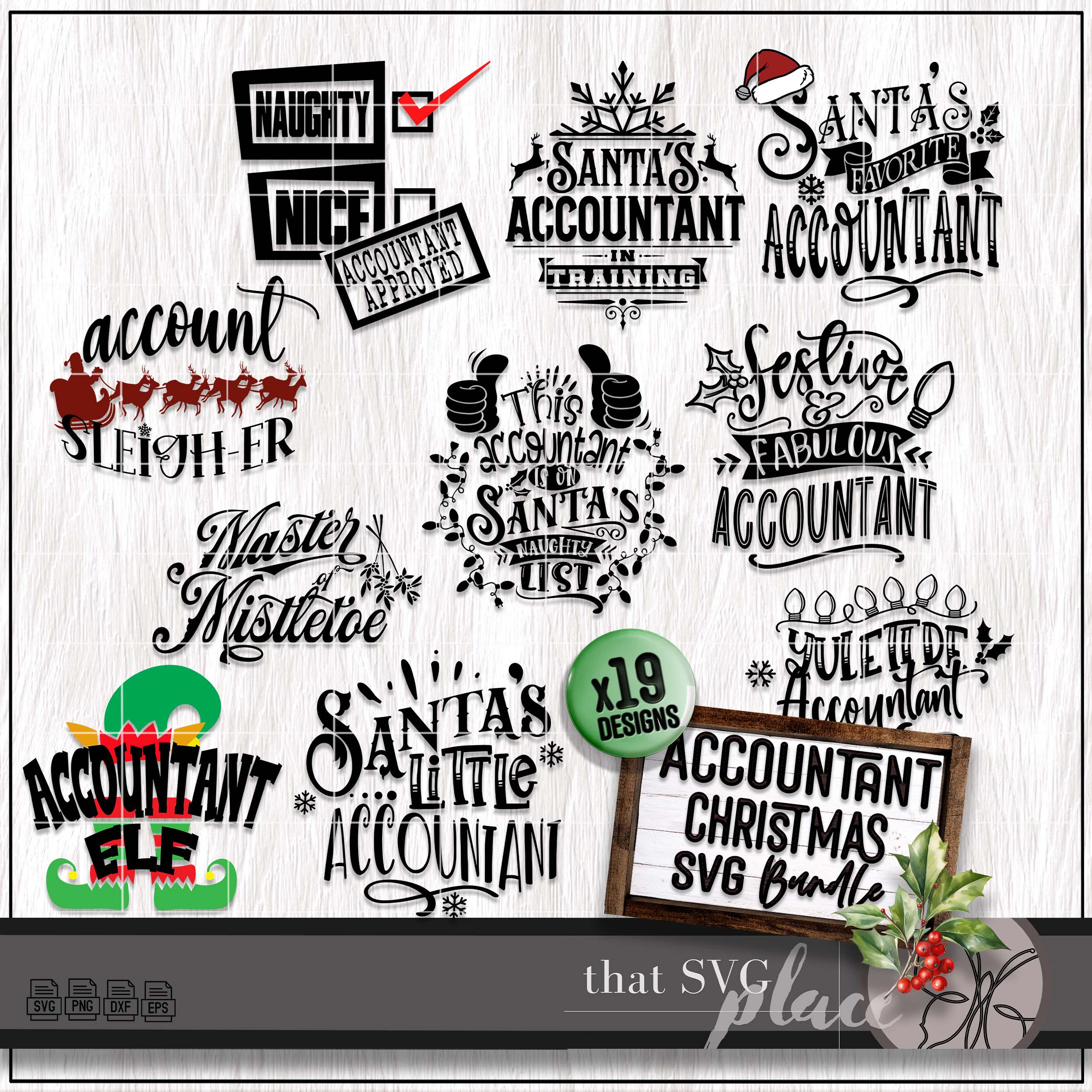 Accountant SVG, Christmas PNG Bundle, Accounting Svg, School Bookkeeper ...