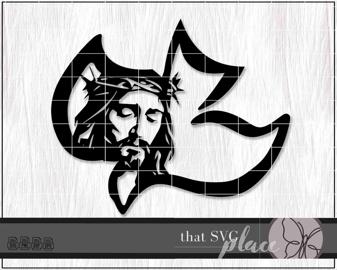 Jesus Face SVG, Holy Spirit SVG, Jesus SVG, Crown of Thorns Svg, Faith ...