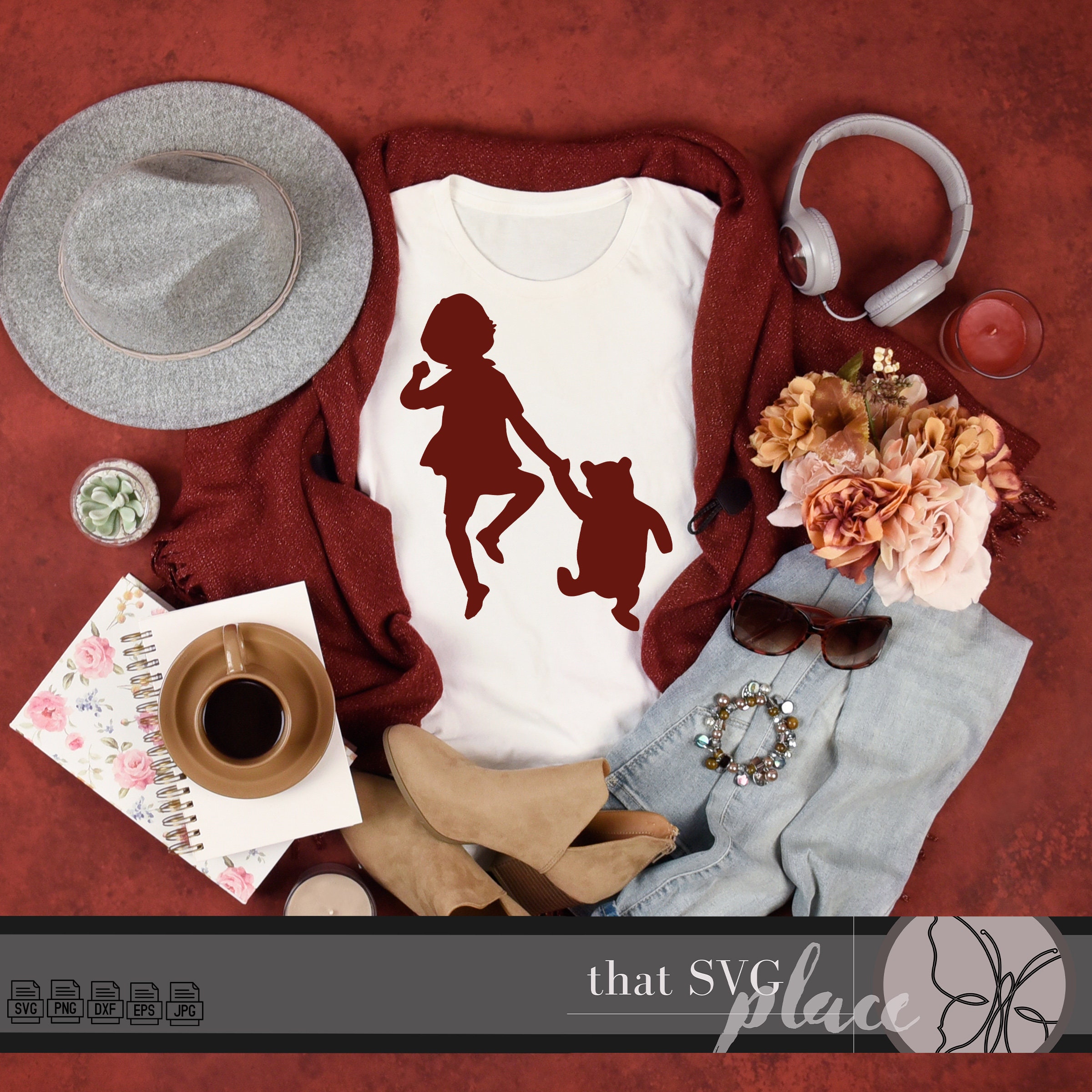 Christopher Robin SVG Classic Winnie the Pooh EPS PNG - Etsy Canada