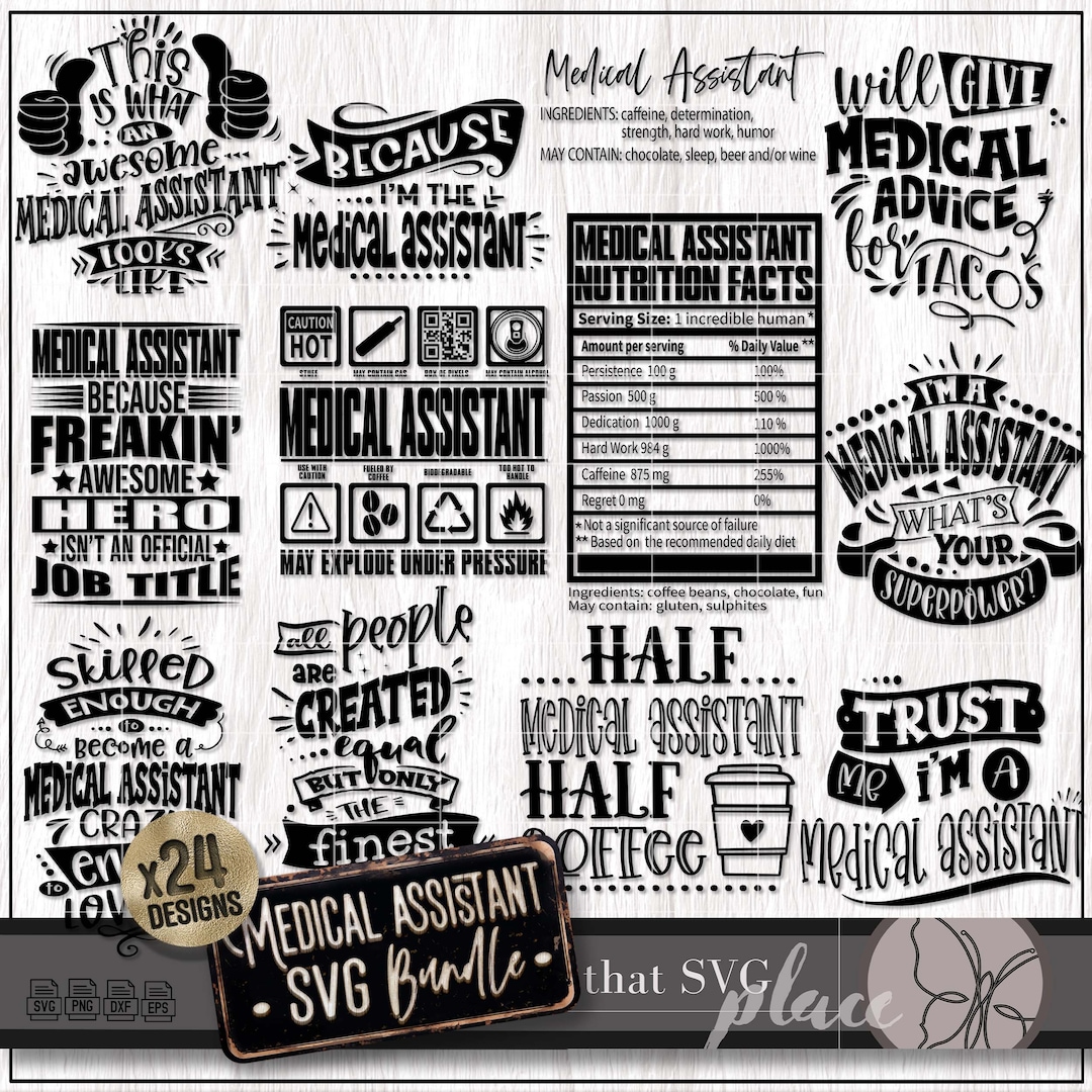 CMA SVG Bundle, Medical Assistant SVG Png, Coworker Png Svg ...