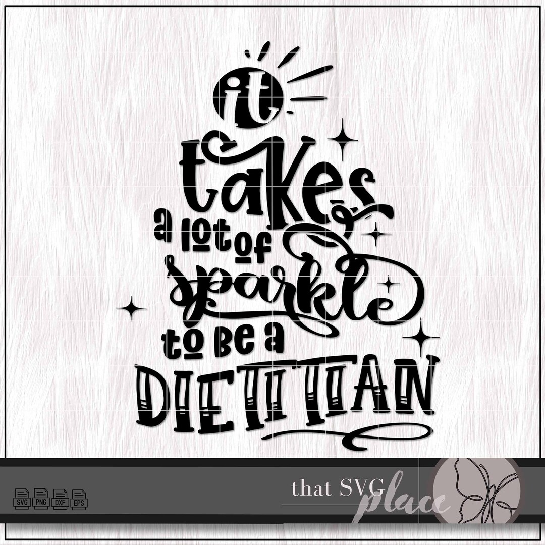 Dietitian SVG, Sparkle SVG, RDN Svg, Dietary Staff Png, Registered ...