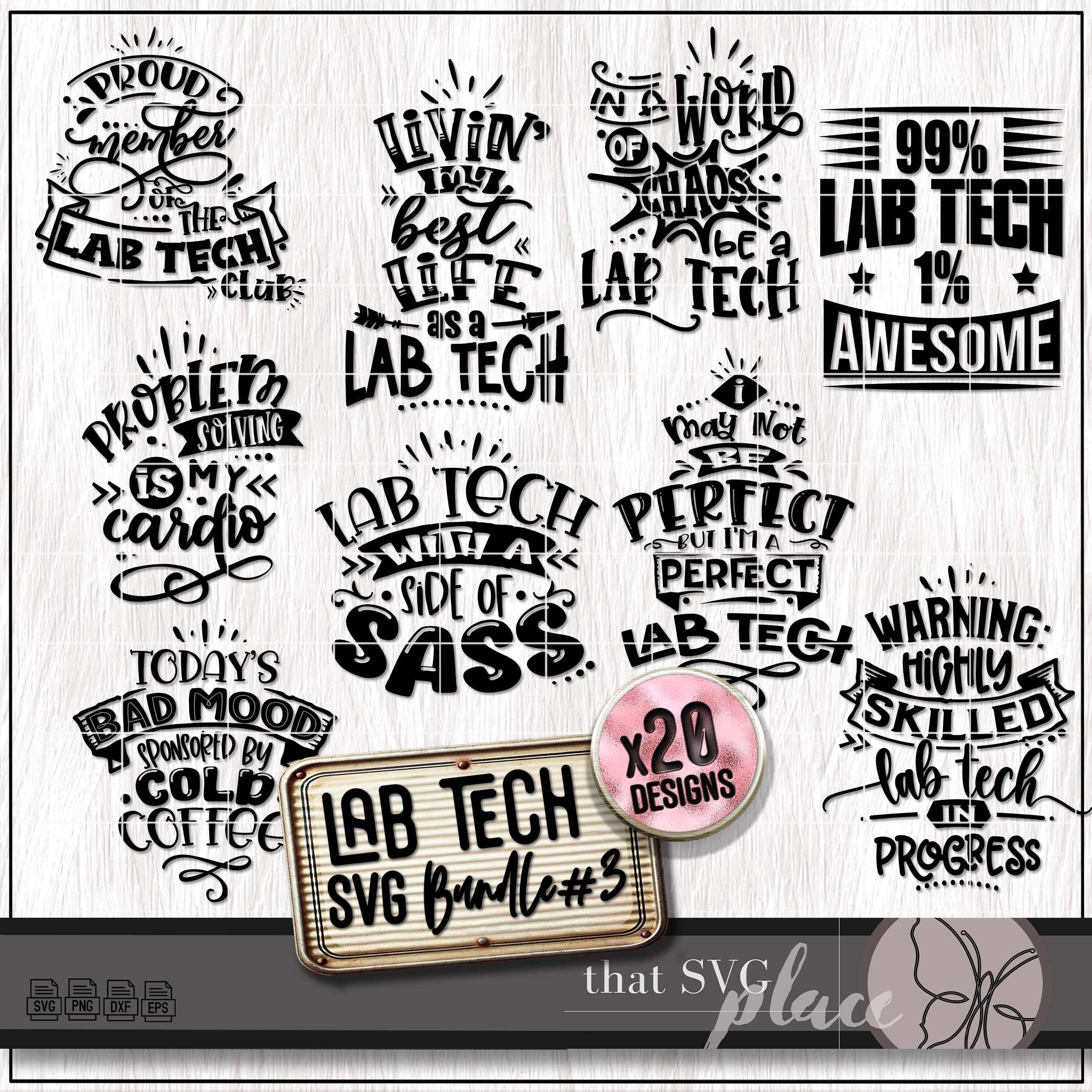 Lab Tech SVG, Lab Technologist PNG Bundle 3, MLT Svg, Laboratory Png ...